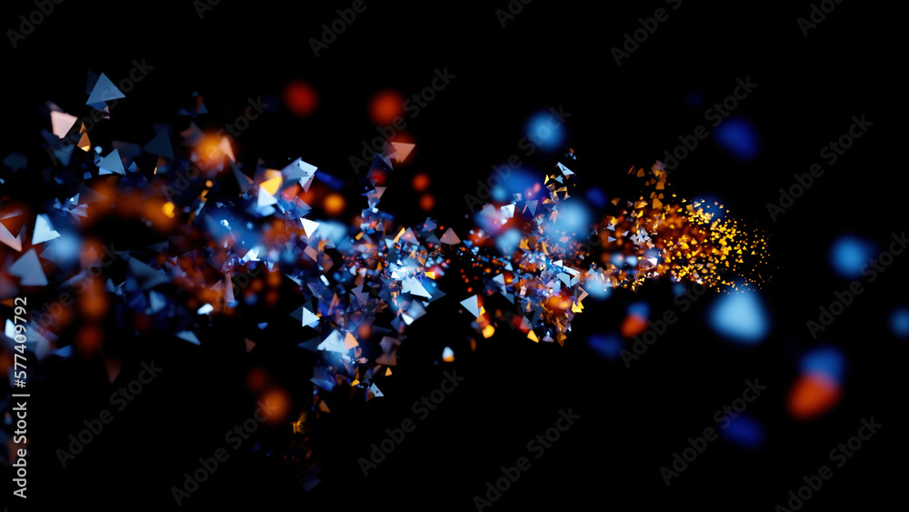 Flying through time and space. Design. Endless cosmic background with ...
