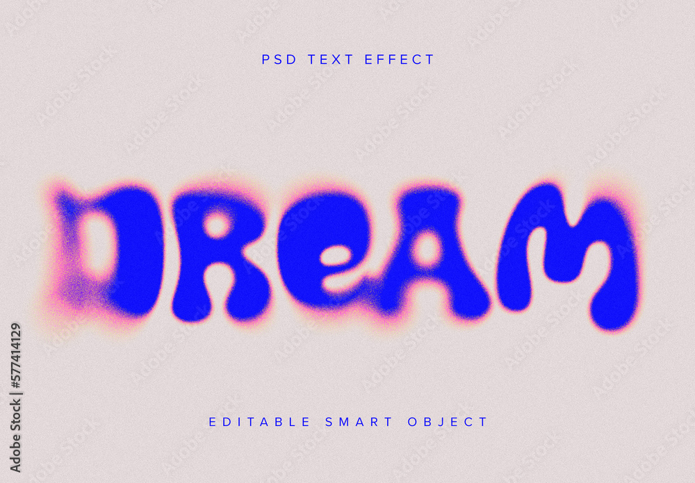 Dissolving Text Effect Mockup Stock Template | Adobe Stock