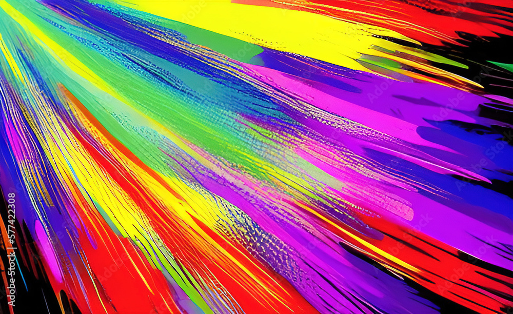 Abstract paint explosion art wallpaper background with multi-colored ...