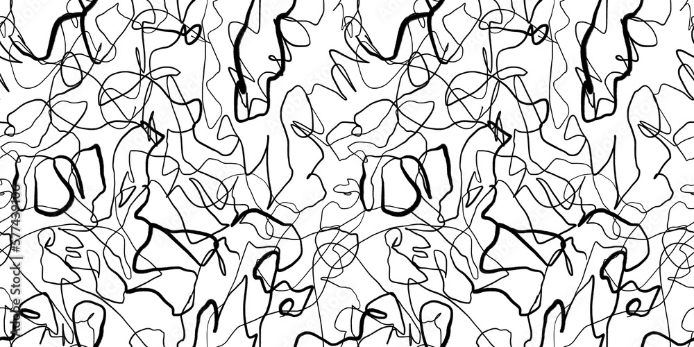 Hand drawn fun playful trendy childish squiggly doodle drawing line art ...