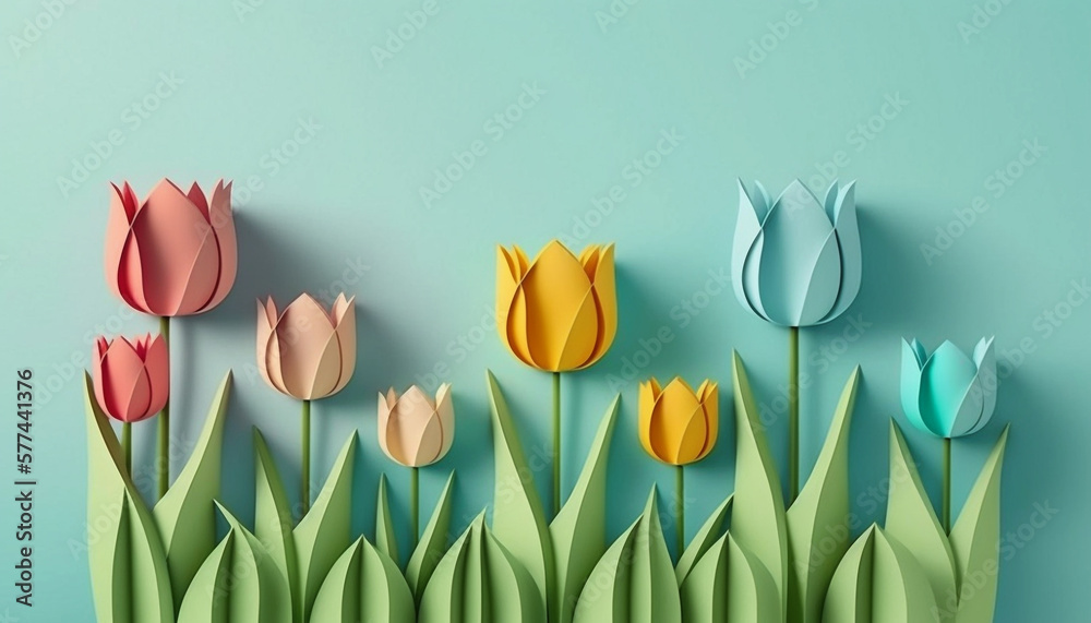 Tulip Background Paper