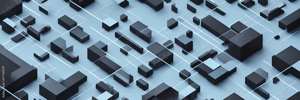 abstract background for datafication powerpoint presentations, illustration of a interconnected ...