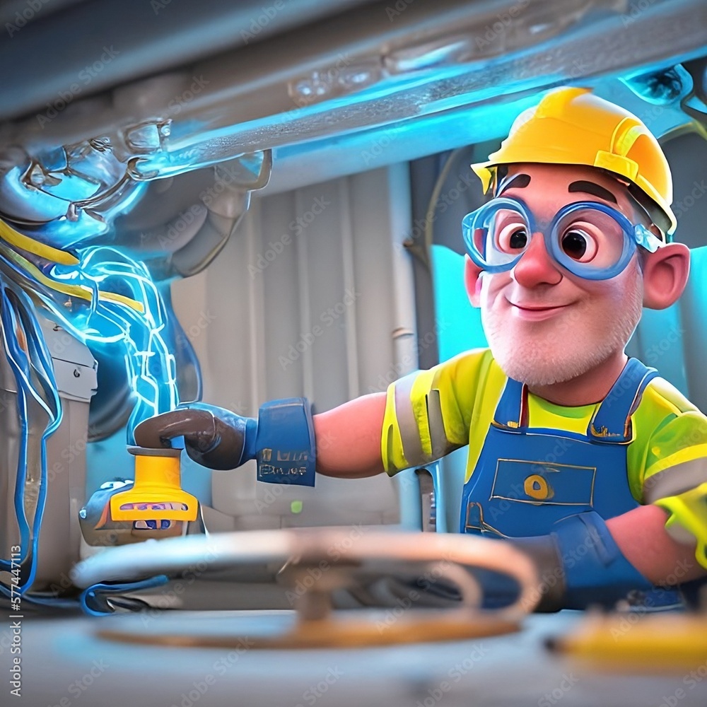 "Wiring Inspection" - An image that shows an electrician engineer ...