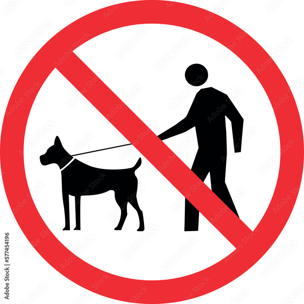 No pets allowed sign. Forbidden signs and symbols. Stock Vector | Adobe ...