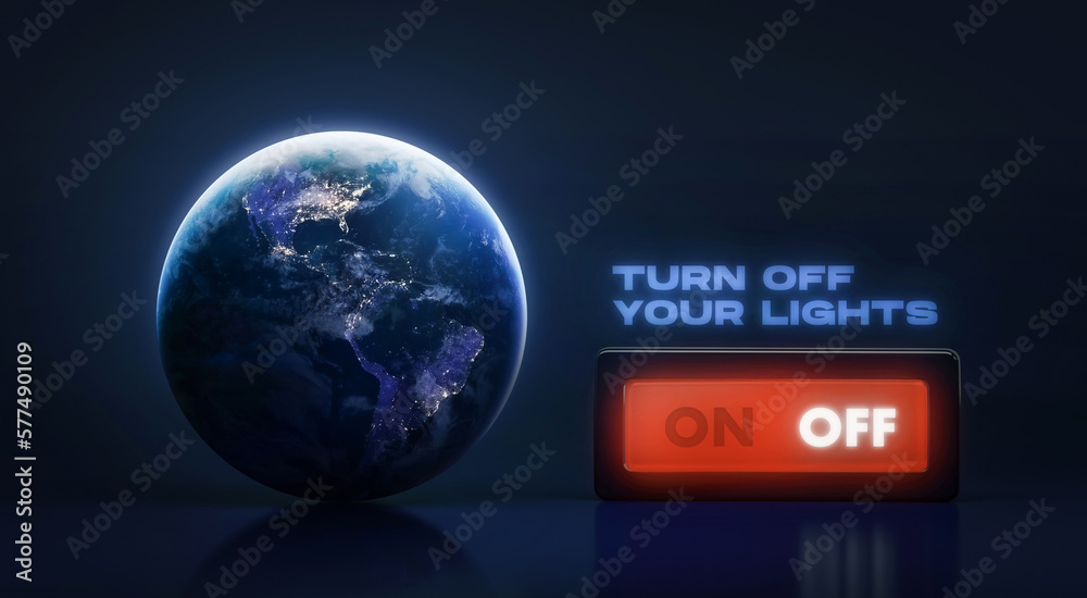Earth hour 2024 campaign. Turn off your lights for our planet on 60 ...