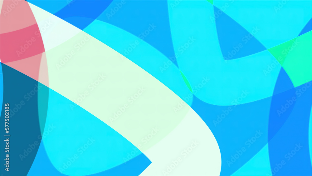 Bright geometric lines in animation. Motion. Colorful figures move in layers on animated ...