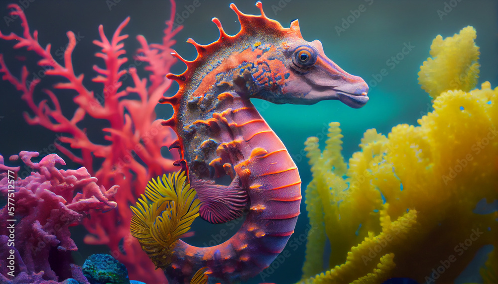 Coral Reef Seahorse
