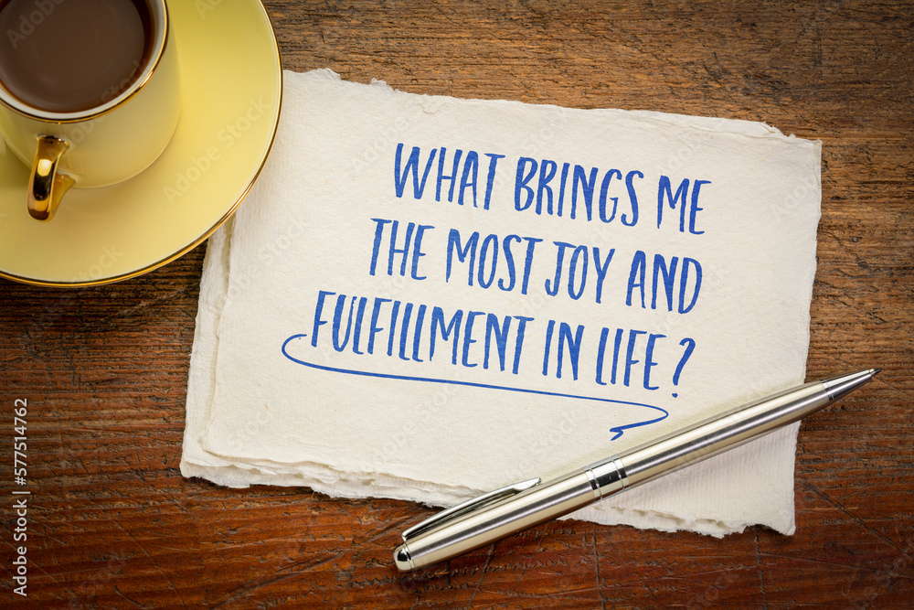 What brings me the most joy and fulfillment in life? A note on an art ...