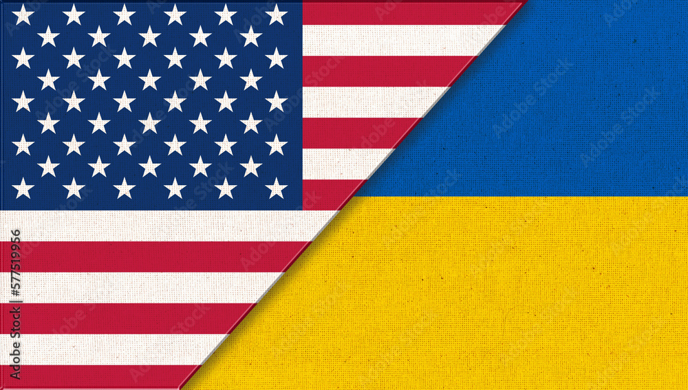 Flags of USA and Ukraine. National Symbols of Ukraine United states of ...