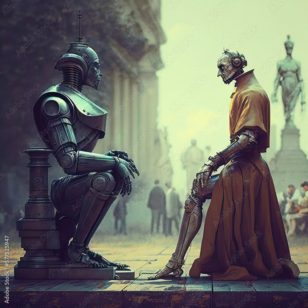 Two Robots Philosophers Engage in A Profound Debate about their ...