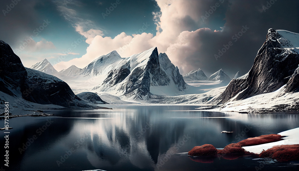 Snow Mountains Lake