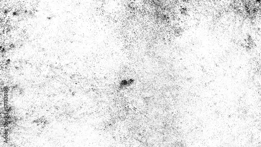 Black and white vintage scratched grunge isolated on background, old film effect. Distressed old ...