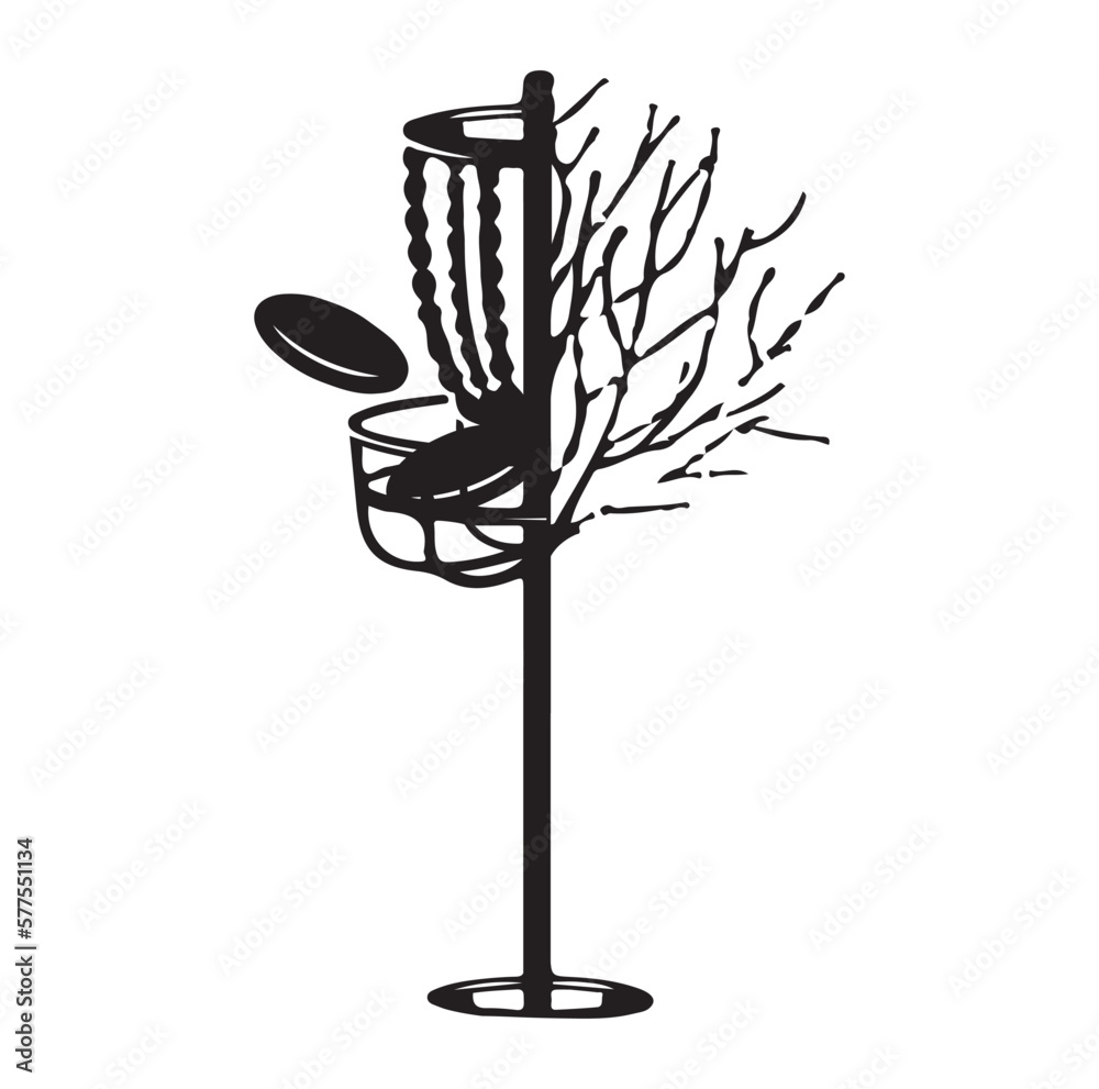 Disc golf vector Disc golf silhouette vector Disc golf player throwing ...