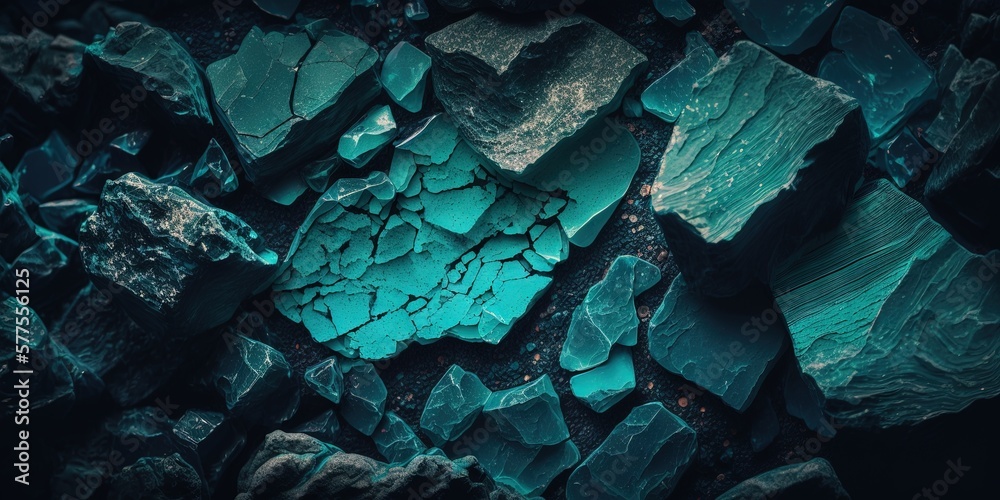 Exquisite toned rock texture with a cracked granite surface set on a ...