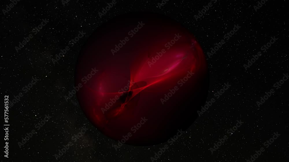Vidéo Stock Abstract red glow transparent sphere, science background ...