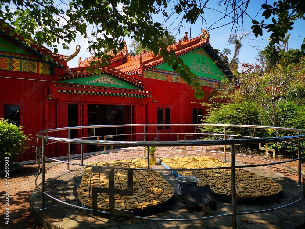 Buddha's feet at Ching San Yen Temple, a Buddhist temple on a hill at ...