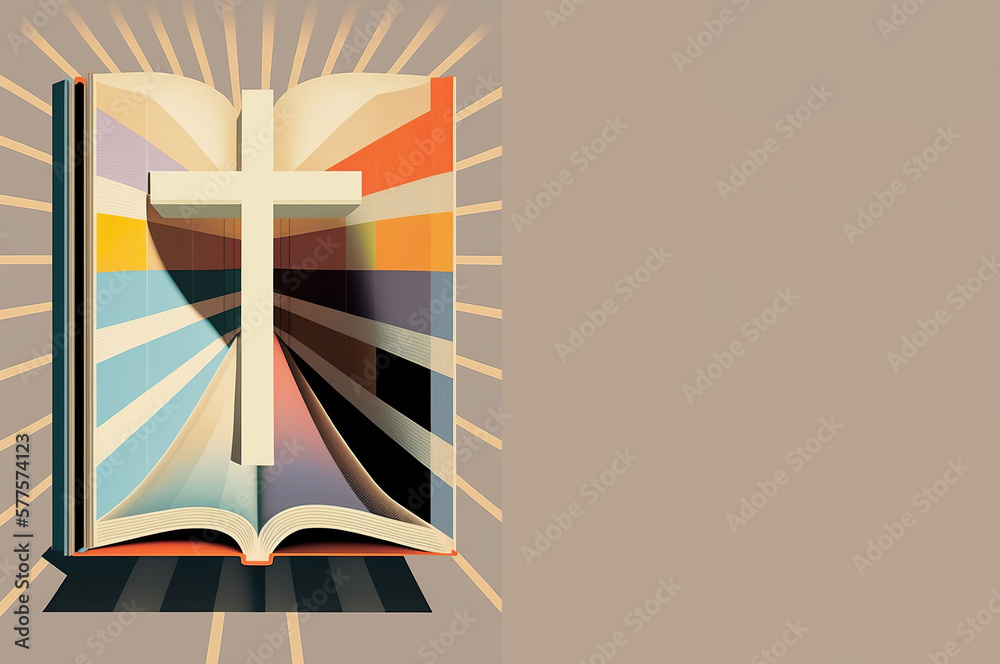 Spiritual illustration jesus cross christianity background art crucifix ...