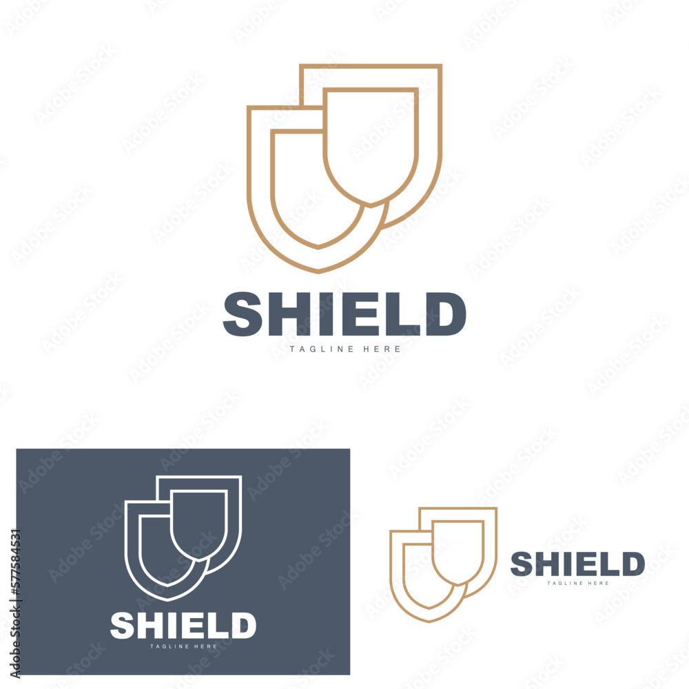 Shield Logo, Antivirus Protection Security Vector, Simple Gaming Logo ...