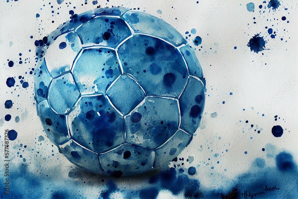 Abstract Soccer Ball Art
