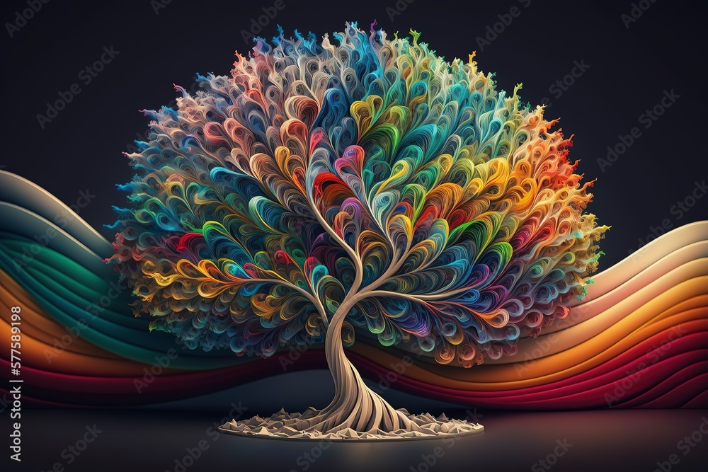 Experience the beauty of nature through various styles of tree art ...