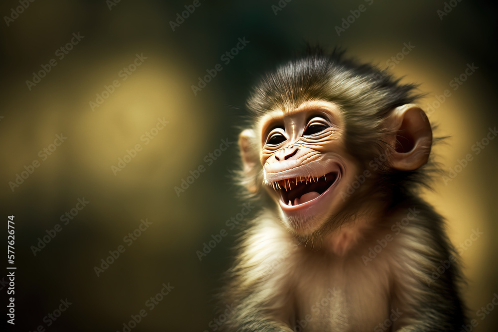Laughing Baby Monkey