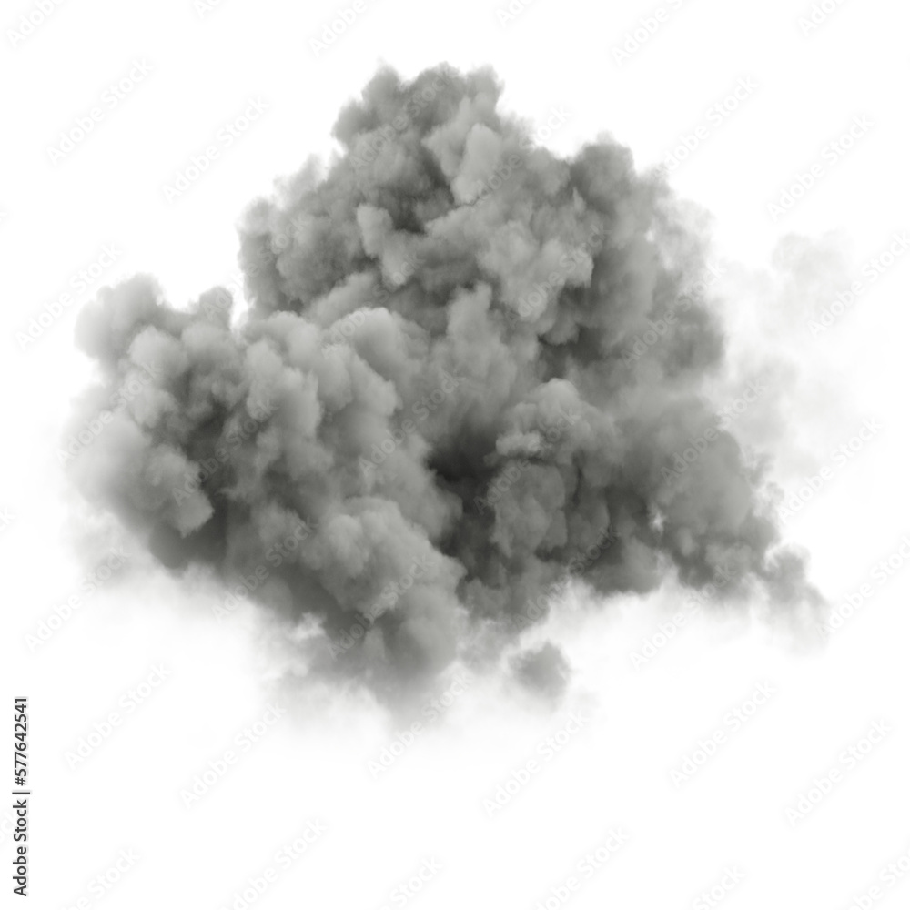 Rain cloudiness soft cumulus transparent backgrounds 3d render png file ...