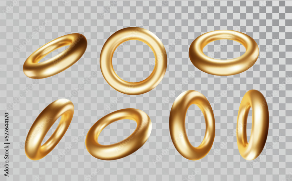 Poster Torus in various projections on transparent background – Wall ...