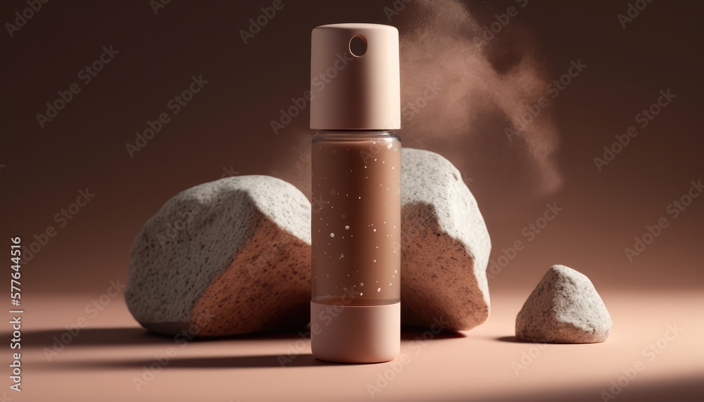 Minimalist Beauty Product Set - Tube Mist Bottle and Face Mist Box ...