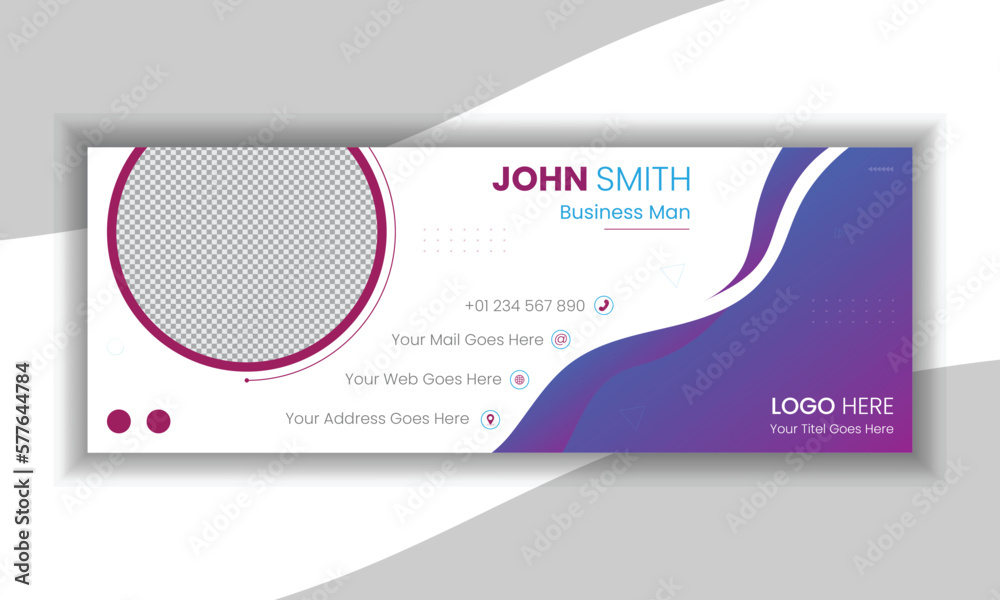 Corporate, modern, and professional email signatures have modern and ...