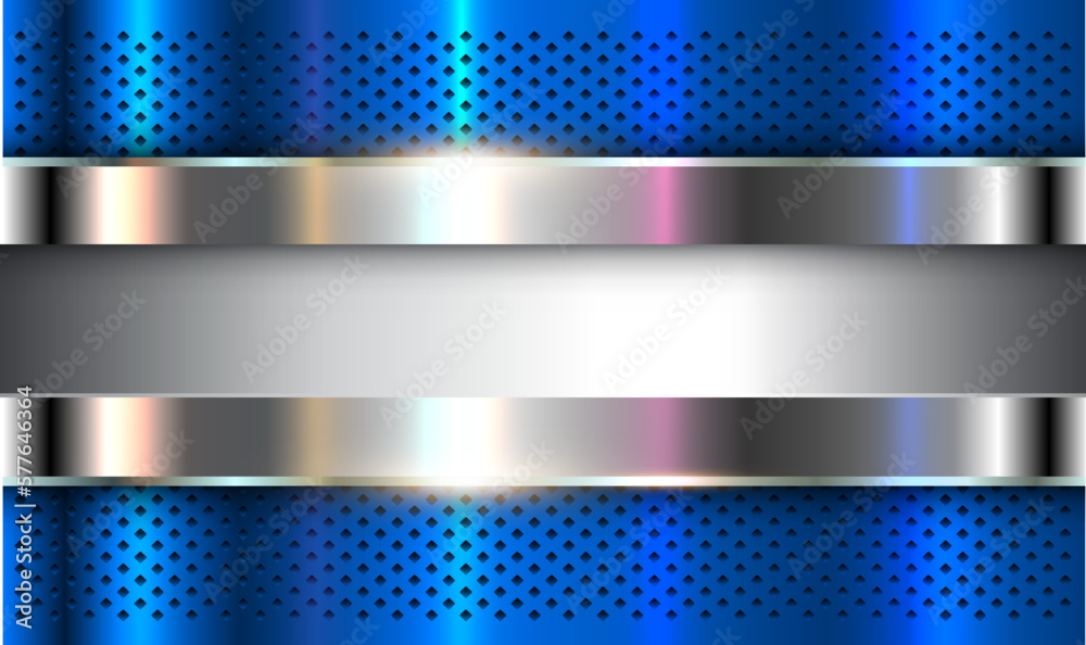 Metallic silver blue background with opalescent pearl colors ...