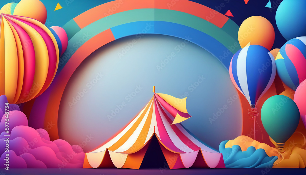 Circus frame background , circus tent background with copy space ...