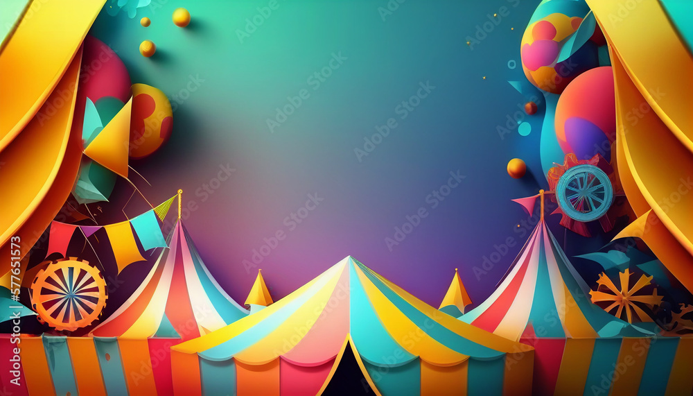 Circus frame background , circus tent background with copy space ...