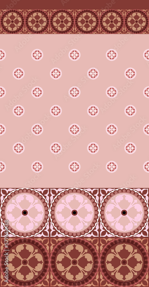 geometric border and pattern for textile design, textile border design ...