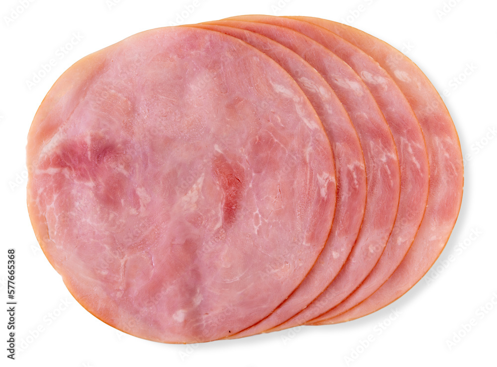 round ham slices Stock Photo | Adobe Stock