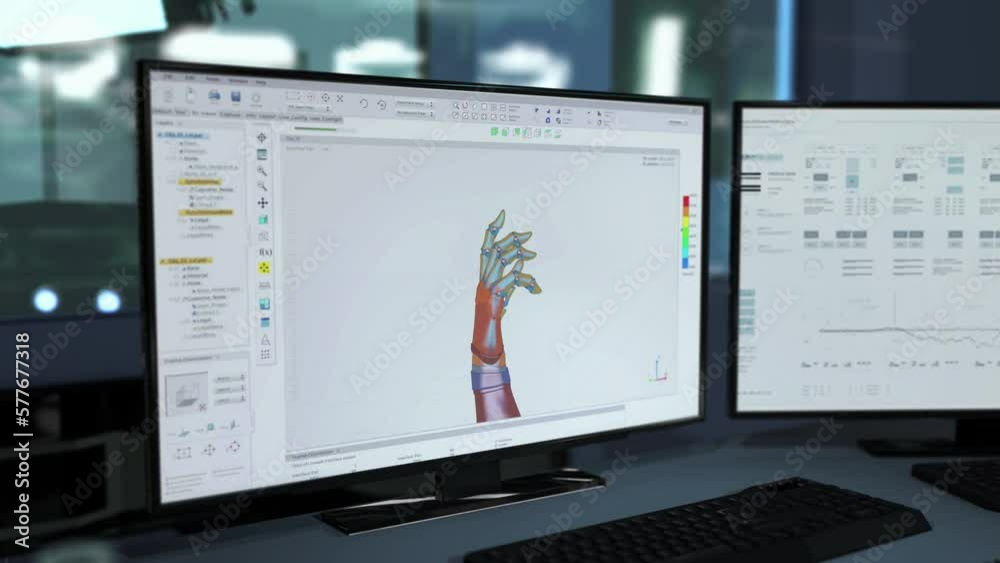 Modern technology ui used for building a prototype of cyber limbs ...