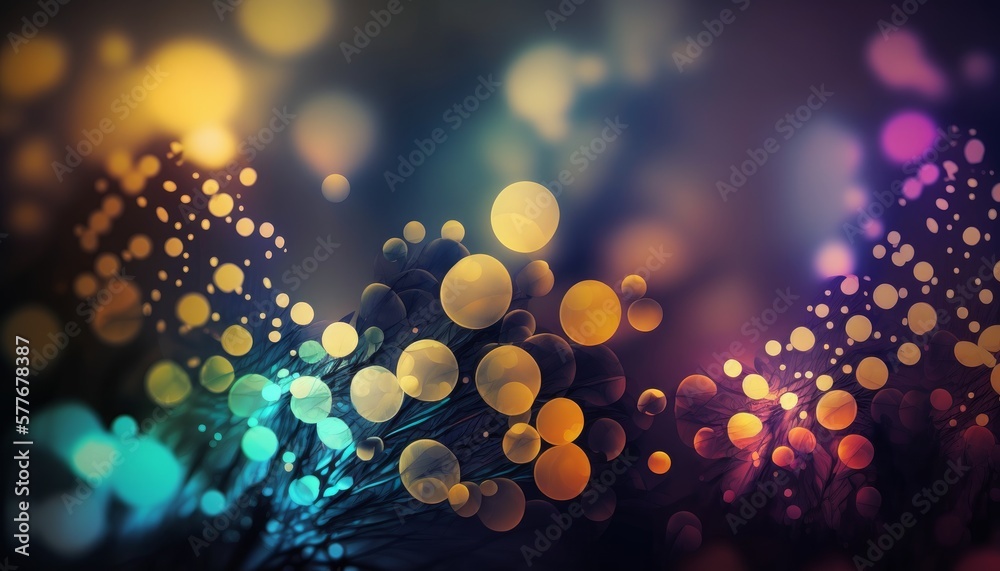 Wallpaper with a glamorous abstract inverted colors bokeh background ...