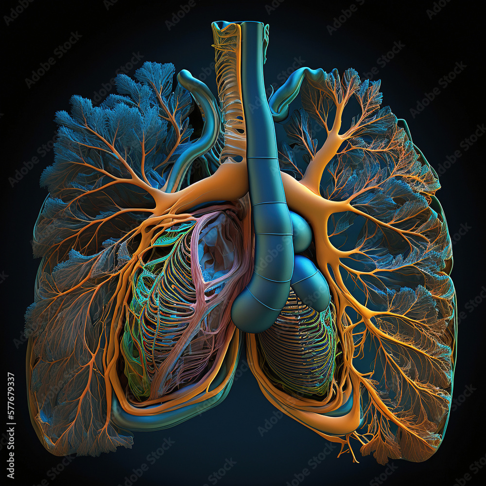 The duodenum is an organ in the human abdomen on black background ...