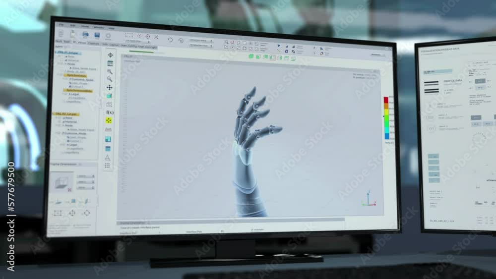 Designing Technical Project Robotic Arm In Futuristic Engineering ...