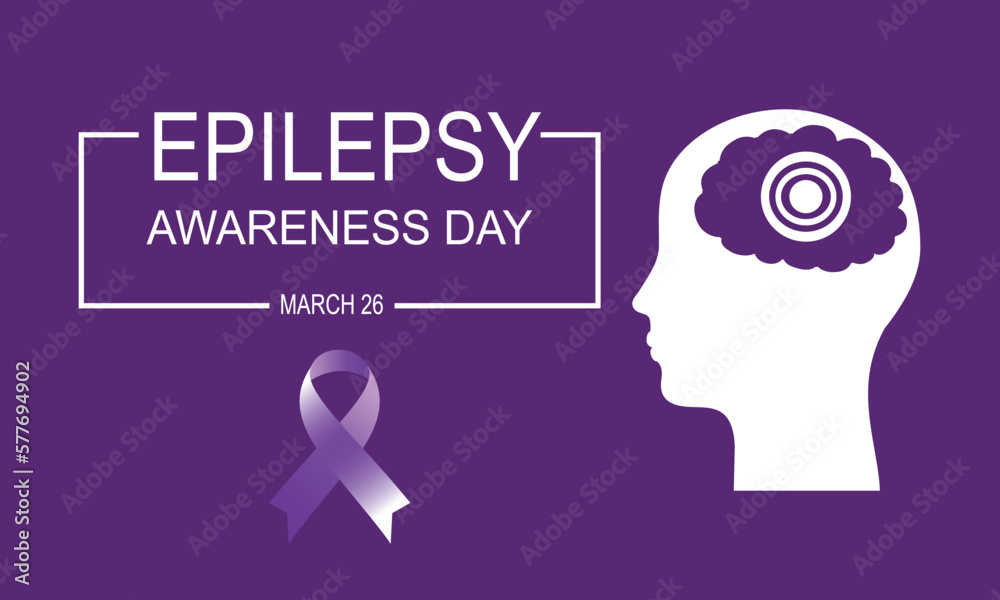 Epilepsy Awareness Day banner background. It includes human head and ...