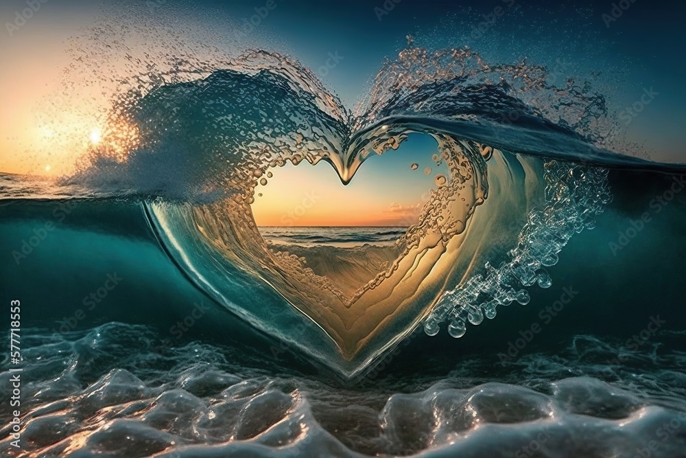 Love card / letter background wallpaper created with Generative AI ...