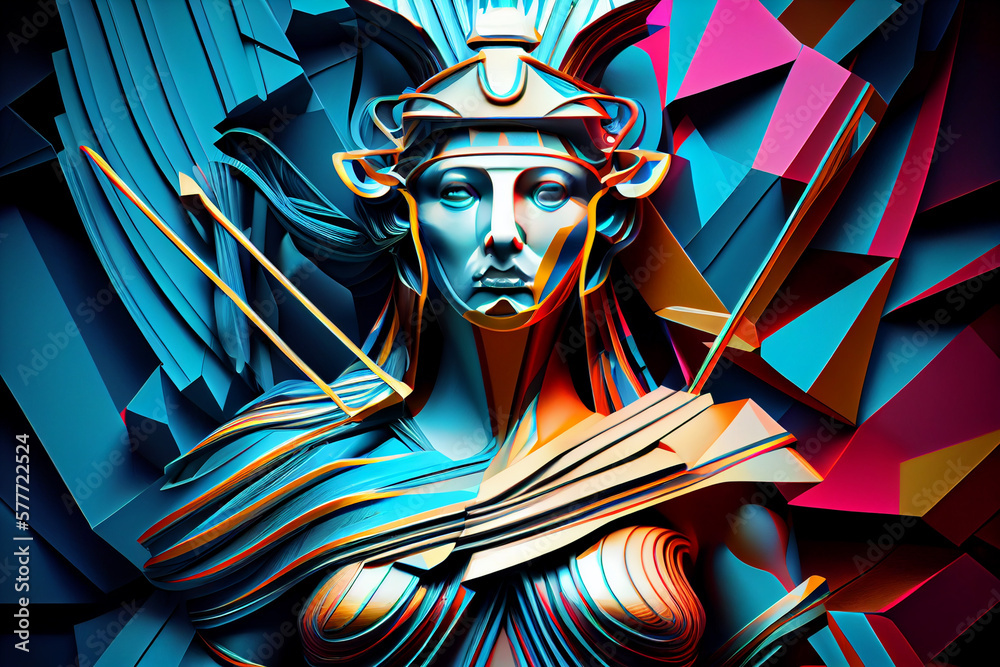 Beautiful abstract Olympian God Aphrodite background. Generative AI ...