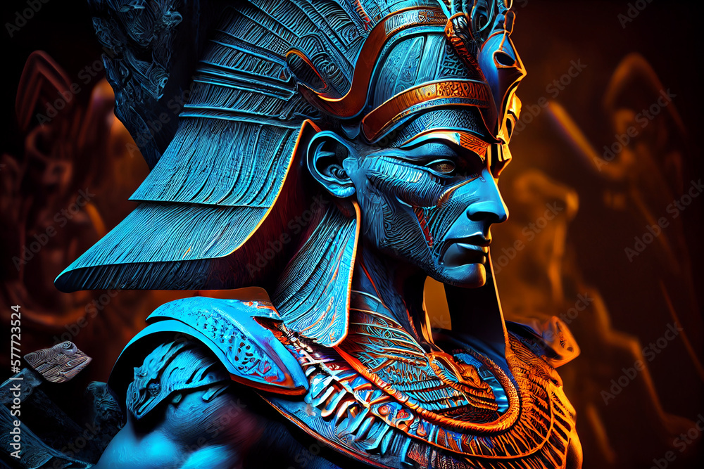 Beautiful abstract Egyptian God Seth background. Generative AI ...