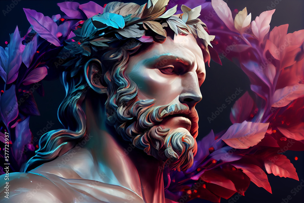 Beautiful abstract Olympian God Dionysus background. Generative AI ...