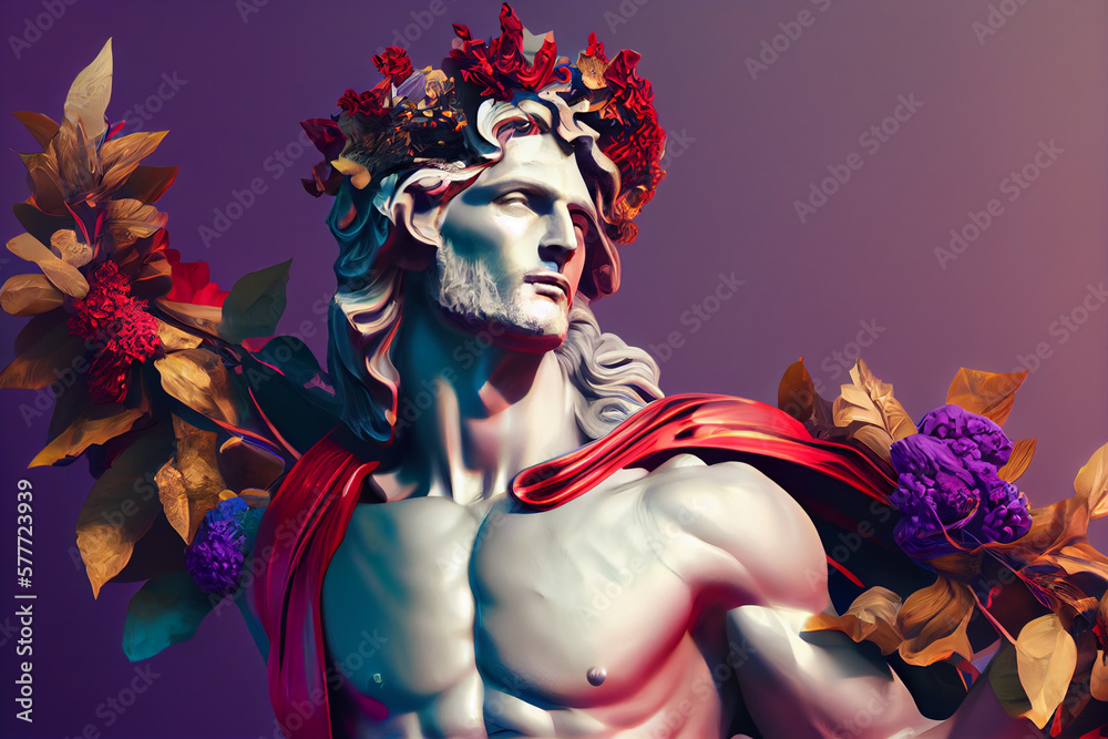 Beautiful abstract Olympian God Dionysus background. Generative AI ...