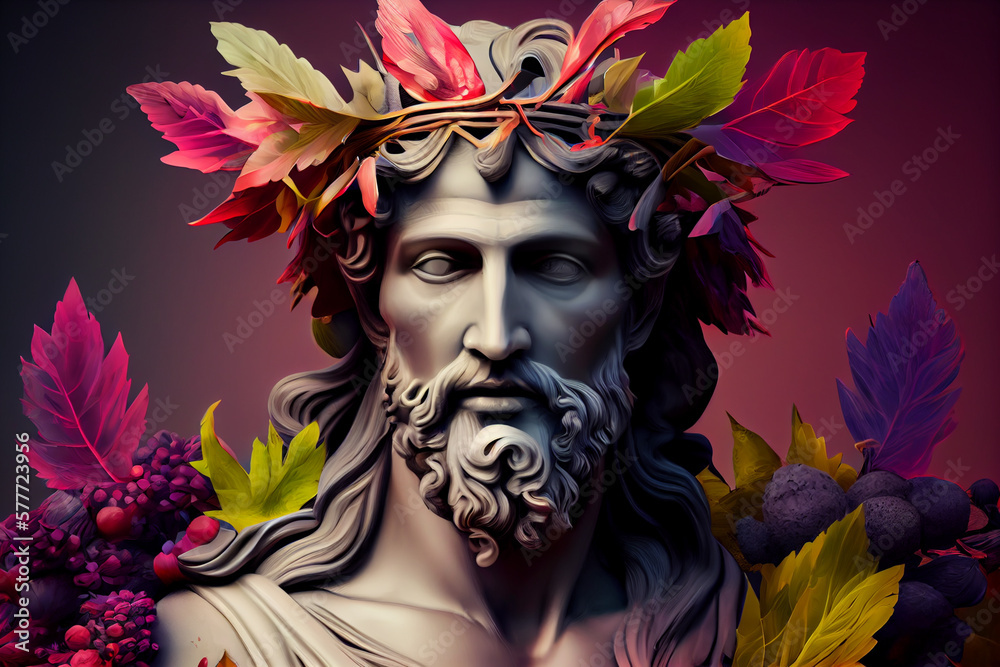 Beautiful abstract Olympian God Dionysus background. Generative AI ...