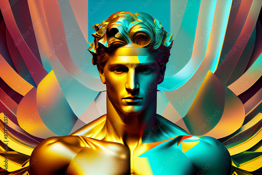 Beautiful abstract Olympian God Apollo background. Generative AI ...