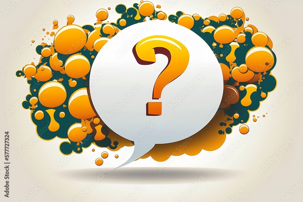 speech bubble, question mark, inquiry mark, interrogation mark Stock ...