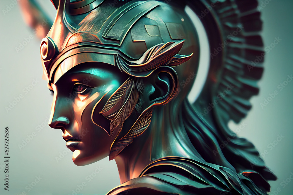 Beautiful abstract Olympian God Athena background. Generative AI ...