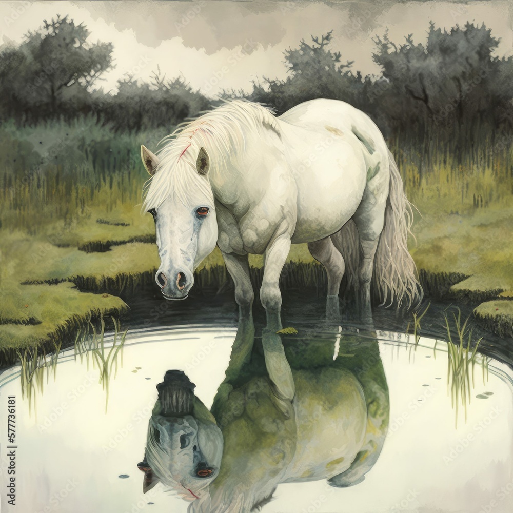 A Kelpie's Ominous and Creepy Reflection in Pond Shows Its True ...