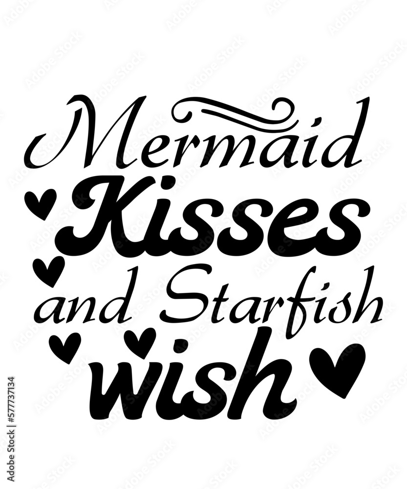 Vecteur Stock Mermaid Svg Design,Mermaid SVG Bundle, Mermaid tail SVG ...